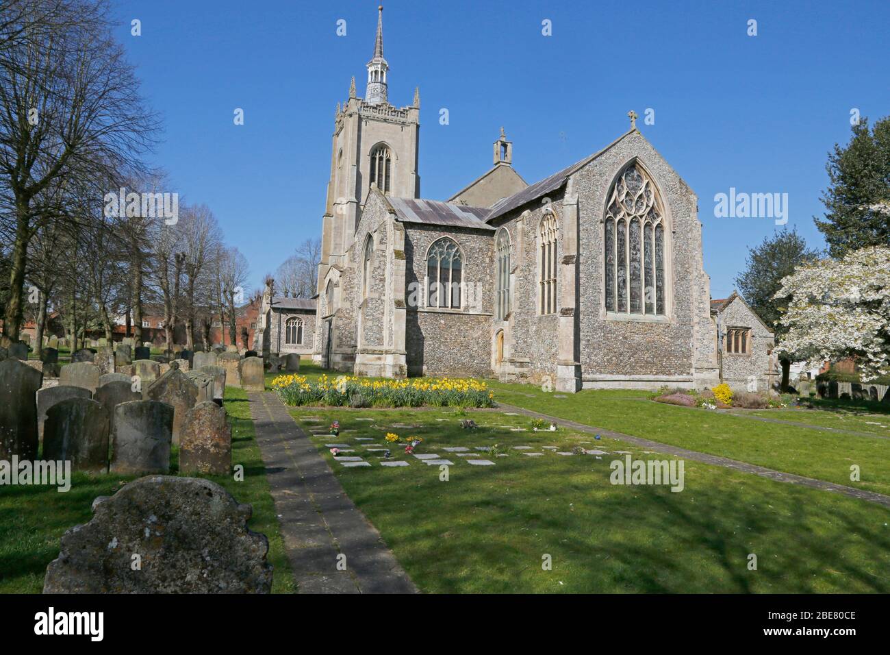Swaffham a market Town in Norfolk Lock down Stock Photo - Alamy