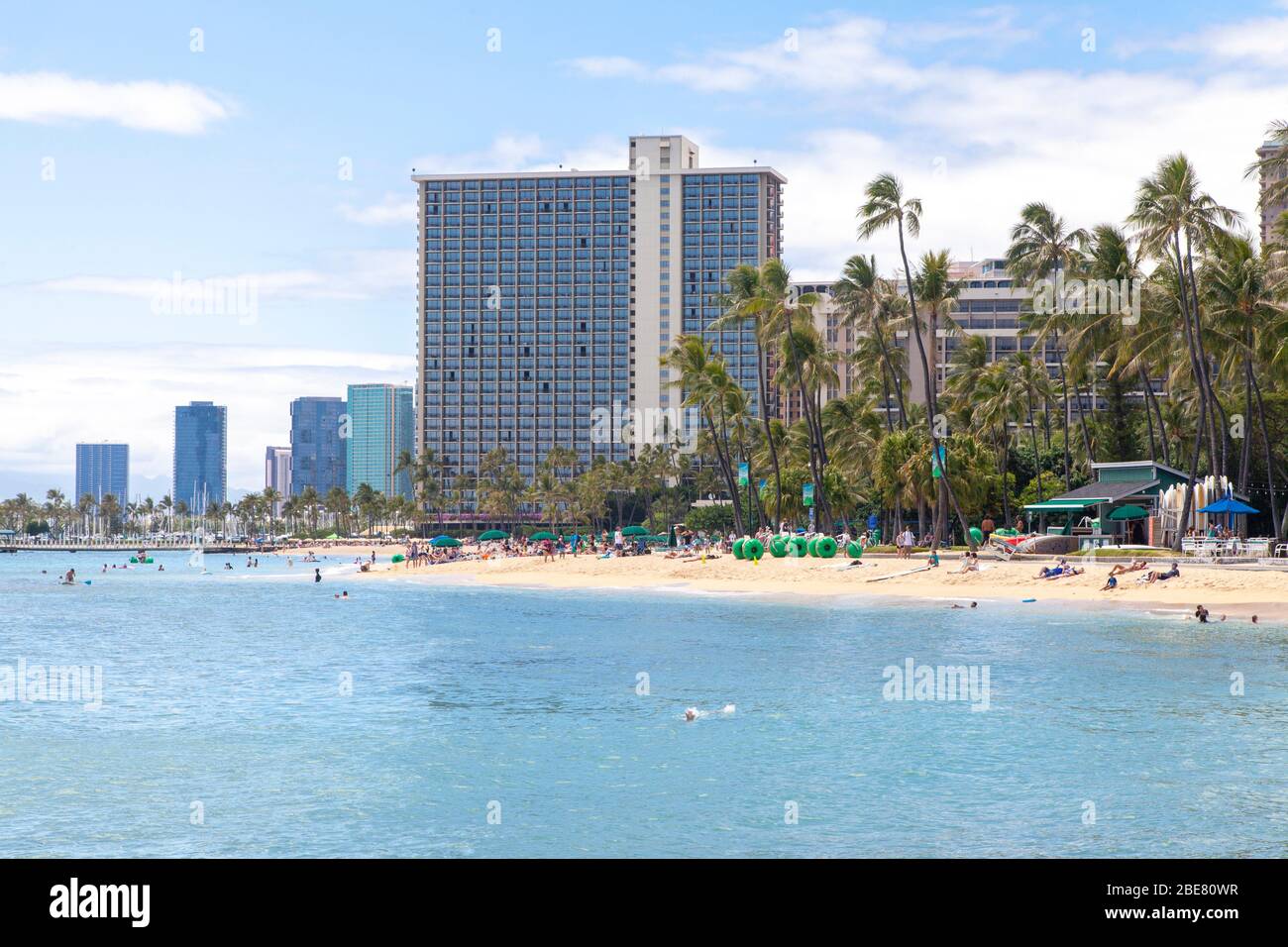 Surfer at waikiki beach hi-res stock photography and images - Alamy