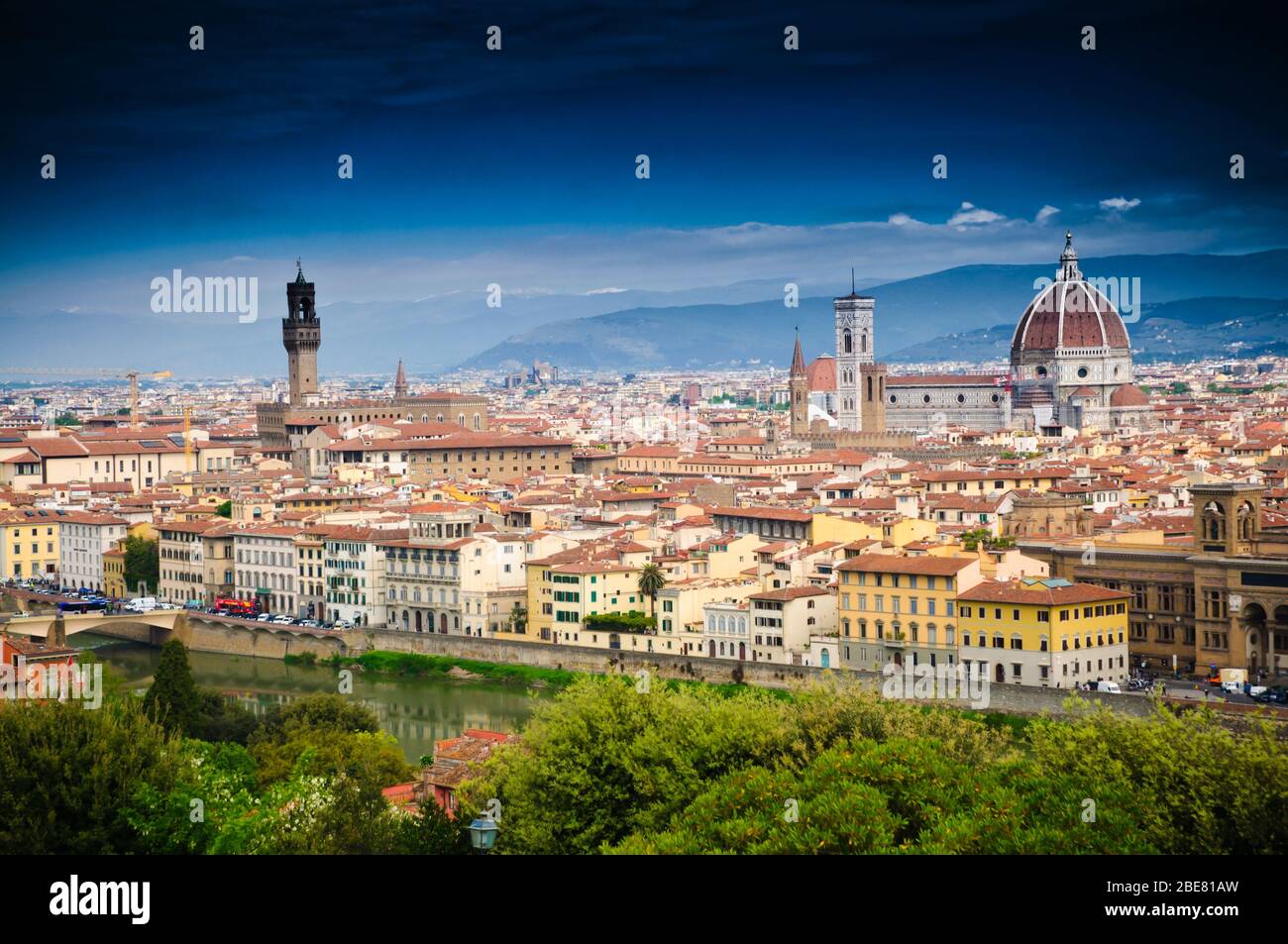 Panorama of Firenze / Florence, Italy, during spring Stock Photo - Alamy