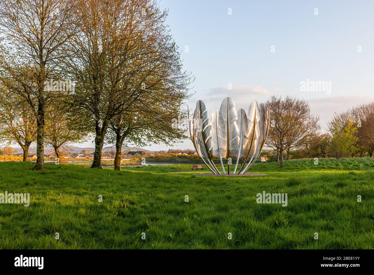 Midleton, Cork, Ireland. 13th April, 2020. Outdoor sculpture, Kindred ...