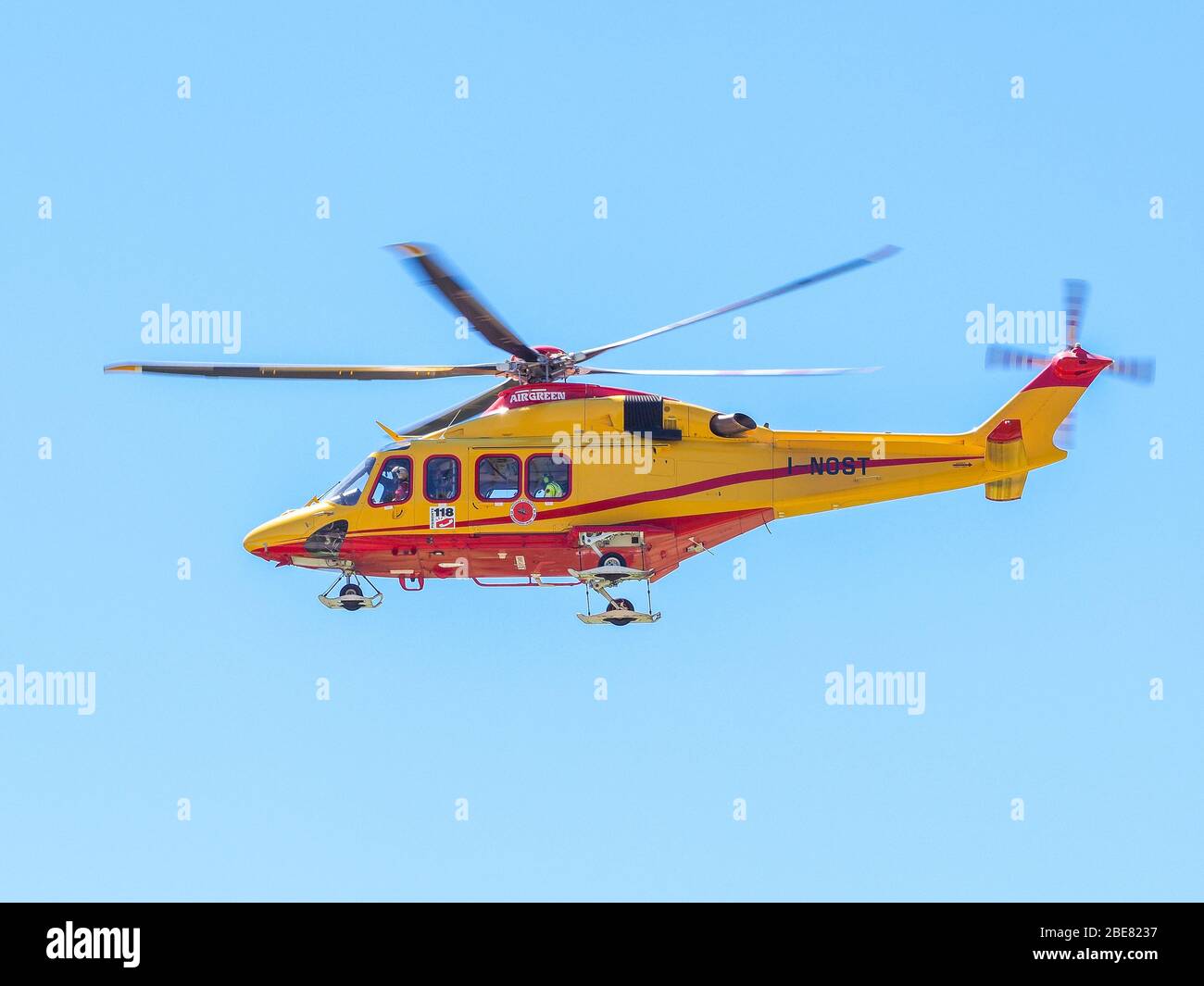 Red cross rescue helicopter hi-res stock photography and images - Alamy