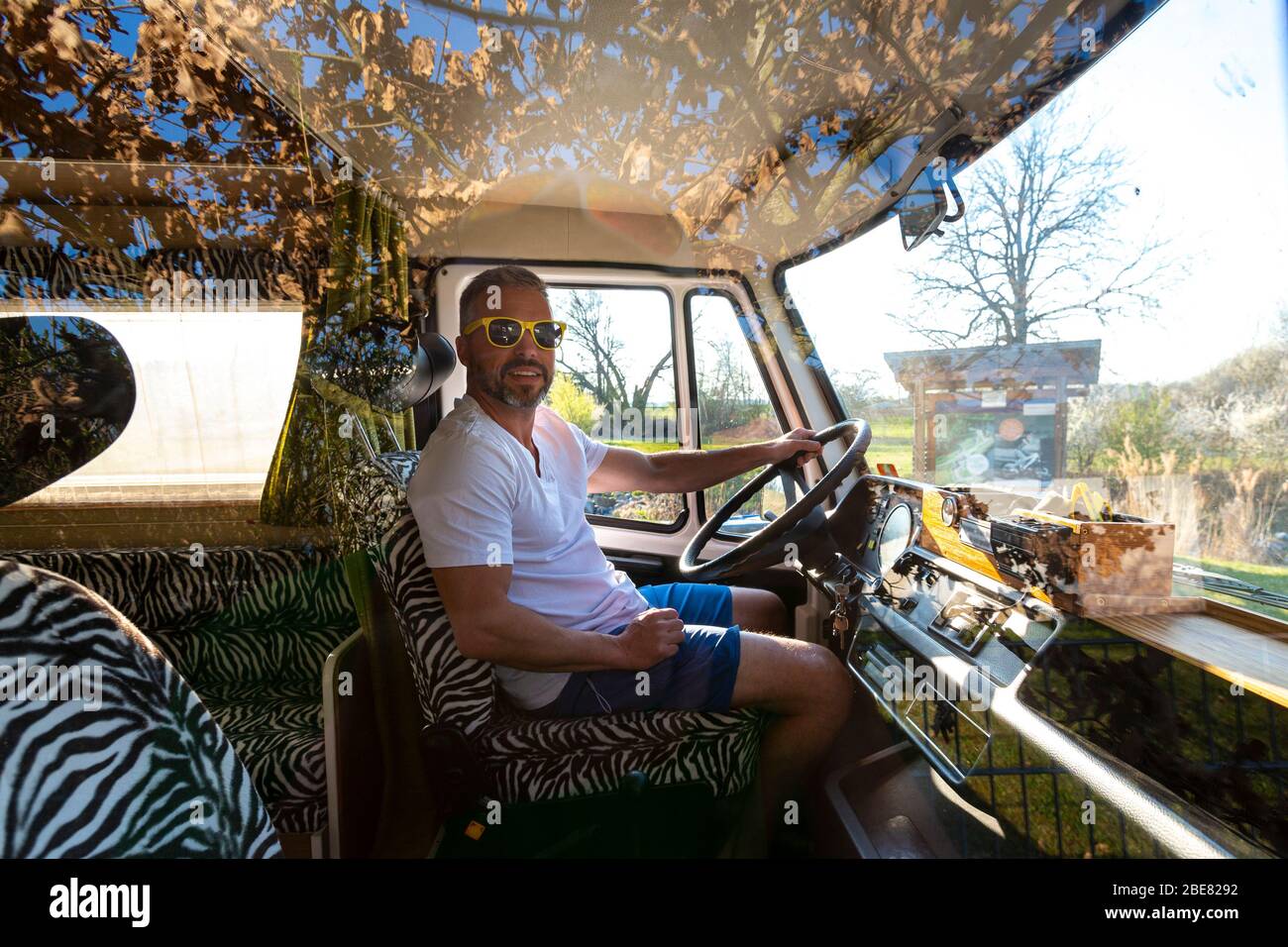 Caravan man hi-res stock photography and images - Alamy