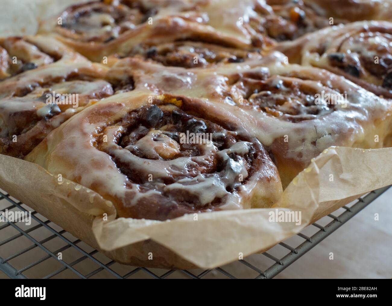 Maple and pecan big fat buns with maple icing, baked by Scotland-based ...