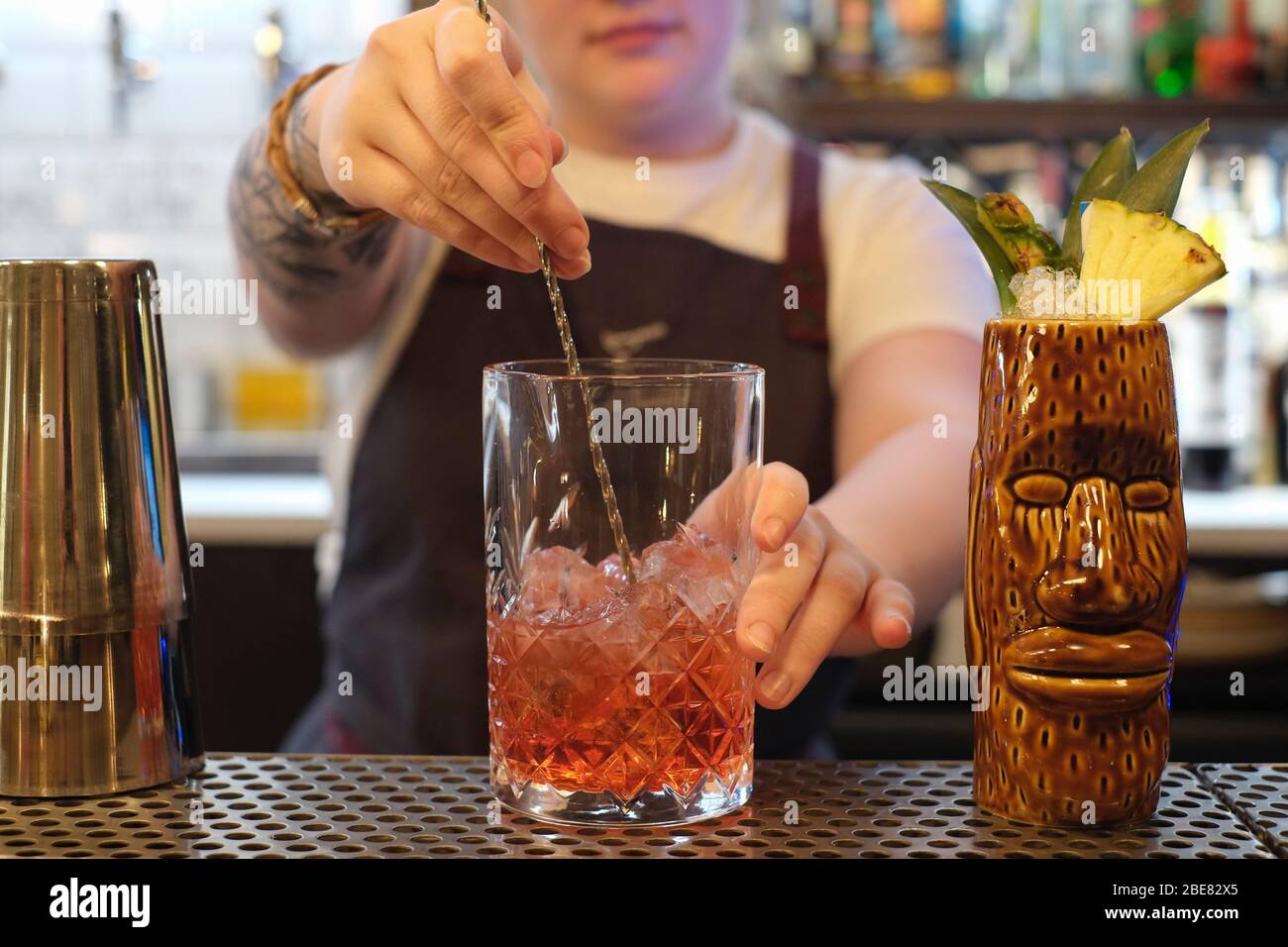 Negroni time at The Grandtully hotel in Perthshire Stock Photo - Alamy