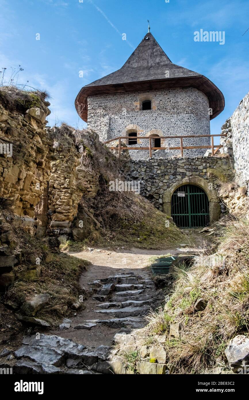 Somoska castle ruins, Slovak republic. Travel destination ...