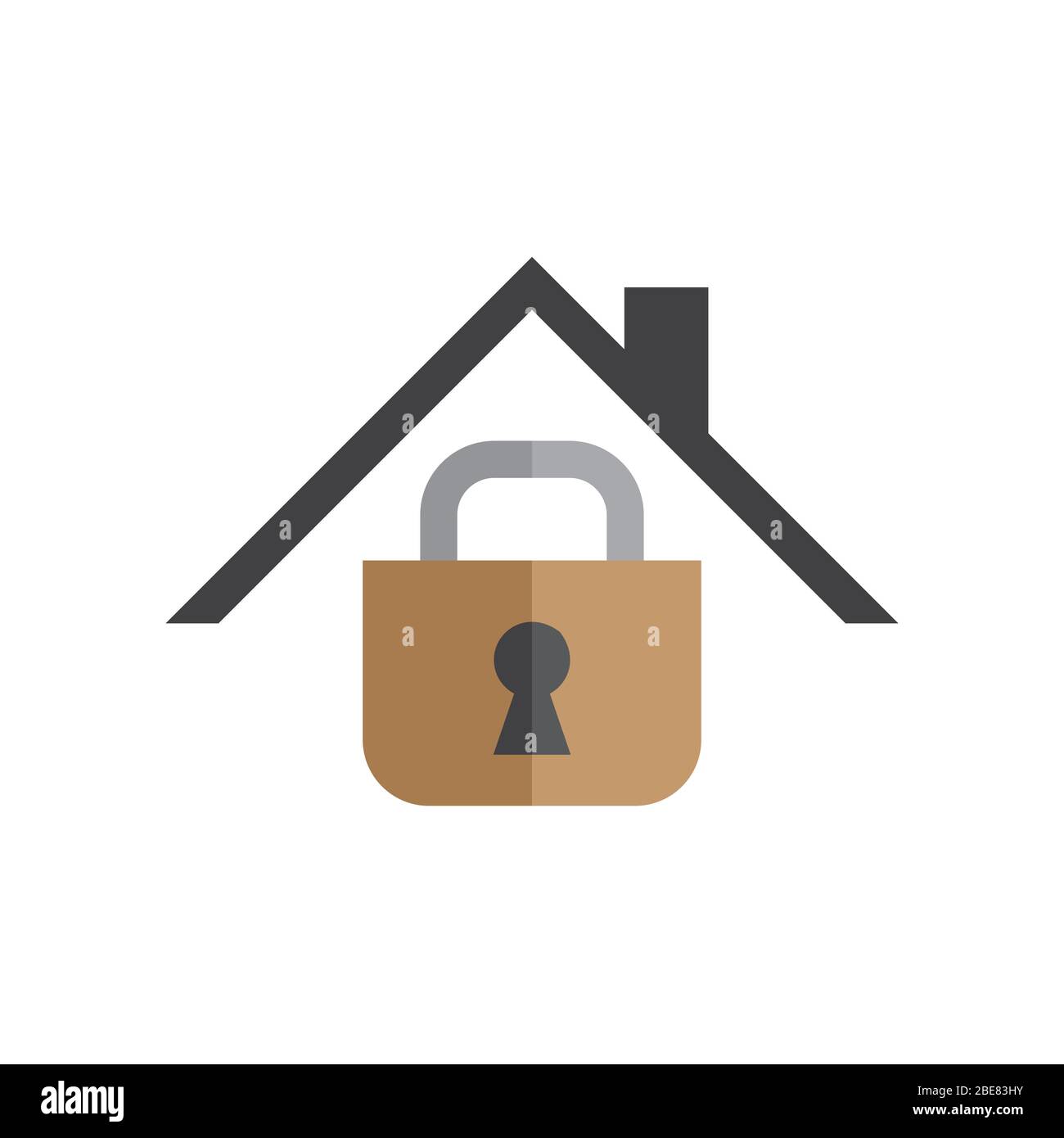Padlock icon vector. Lock flat design logo sign Stock Vector Image ...