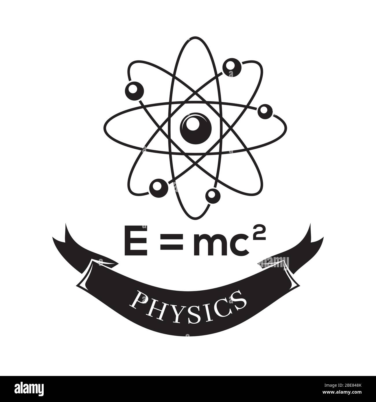 Physics Logo Design Clipart