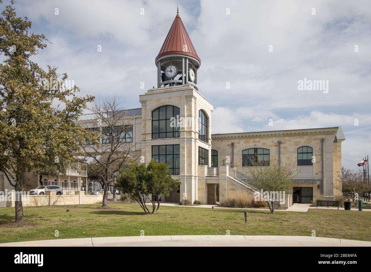 the small hill country town of kerrville texas Stock Photo - Alamy