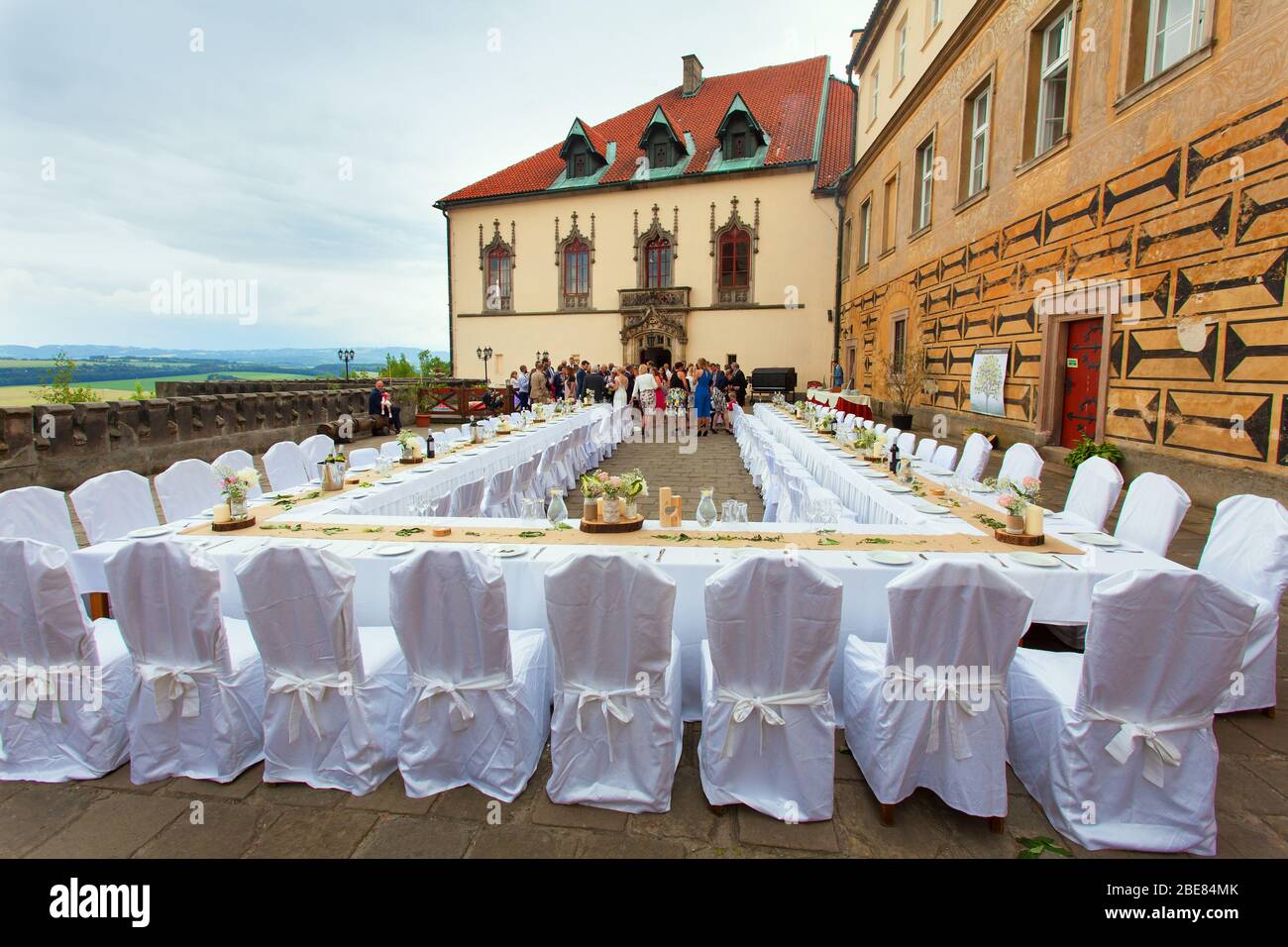 Wedding Reception Table Setting Aerial Top View Luxury, elegant wedding ...