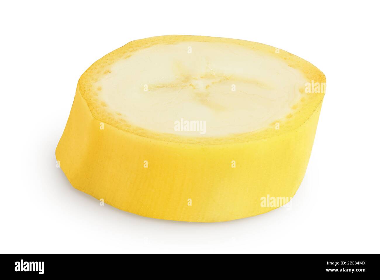 banana piece isolated on white background with clipping path and full ...