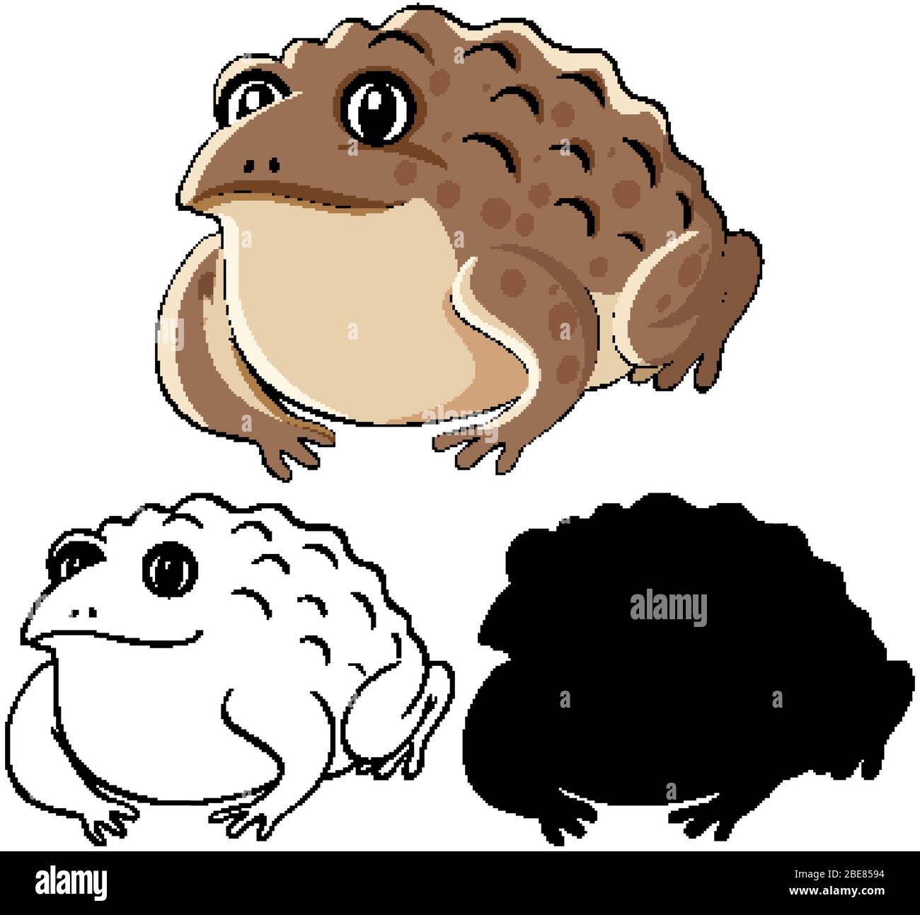 Set of toad cartoon illustration Stock Vector Image & Art - Alamy