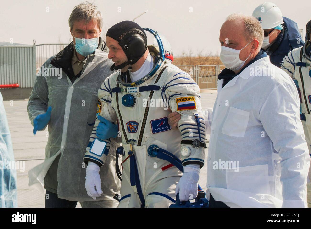 BAIKONUR, KAZAKHSTAN - 09 April 2020 - Expedition 63 crewmember Ivan ...