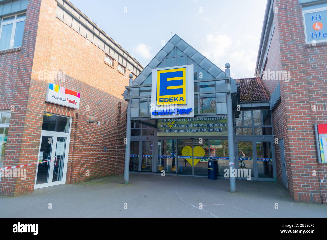 hude, germany, April 13th, 2020: edeka supermarket in hude Stock Photo ...