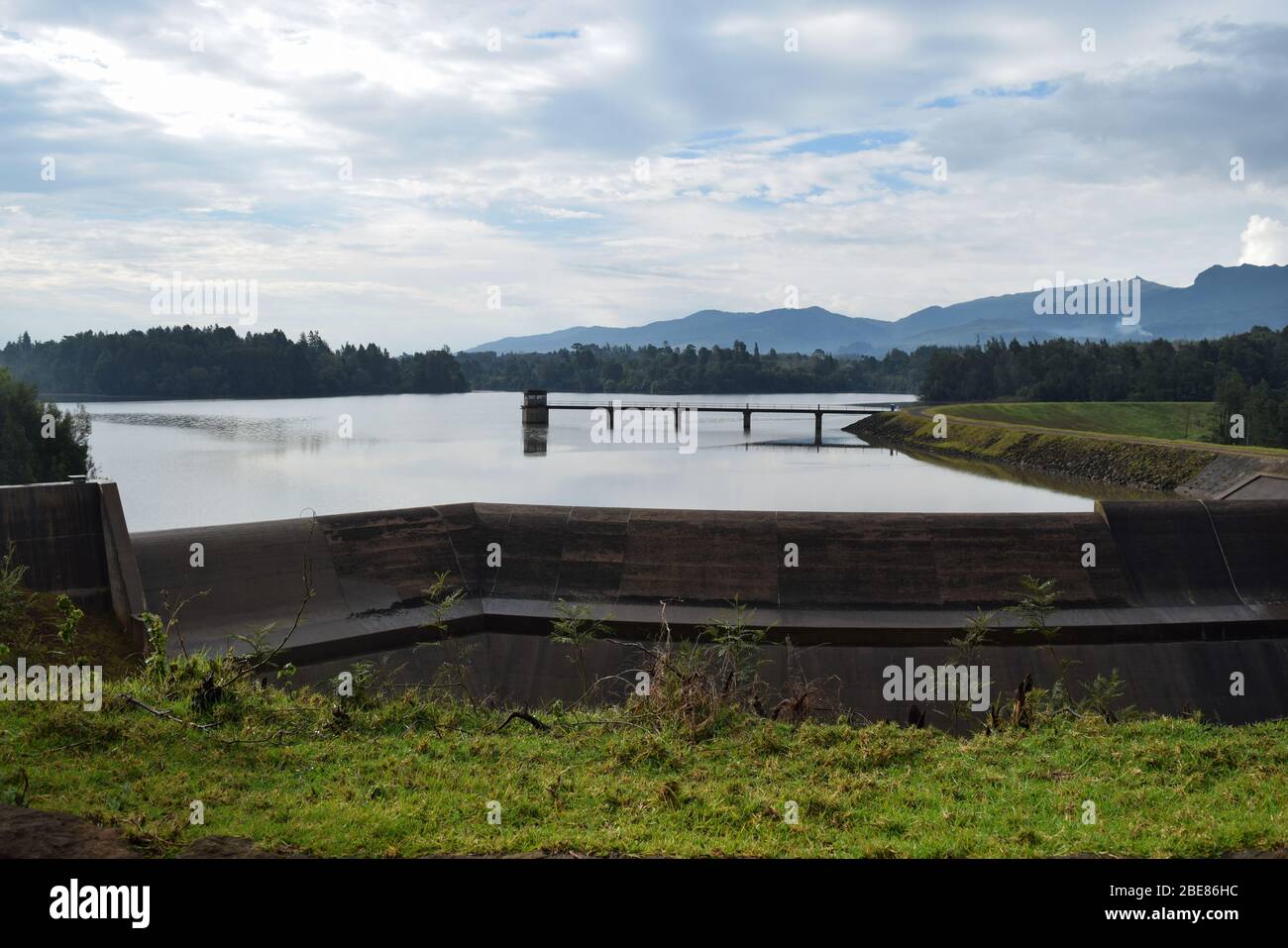 Water catchment dam in the Aberdare Ranges, Kenya Stock Photo - Alamy