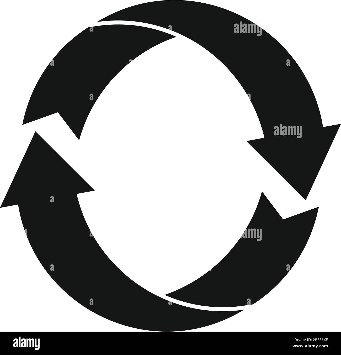 Recycling icon. Simple illustration of recycling vector icon for web ...