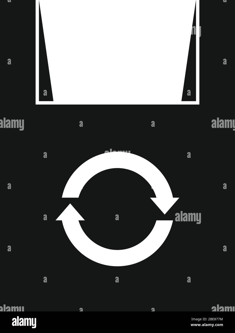 Recycling package icon. Simple illustration of recycling package vector ...