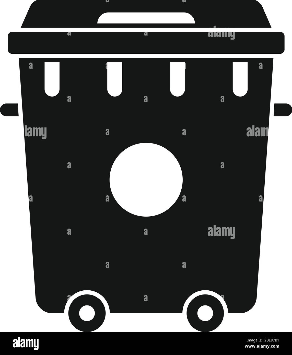 Recycling plastic container icon. Simple illustration of recycling ...