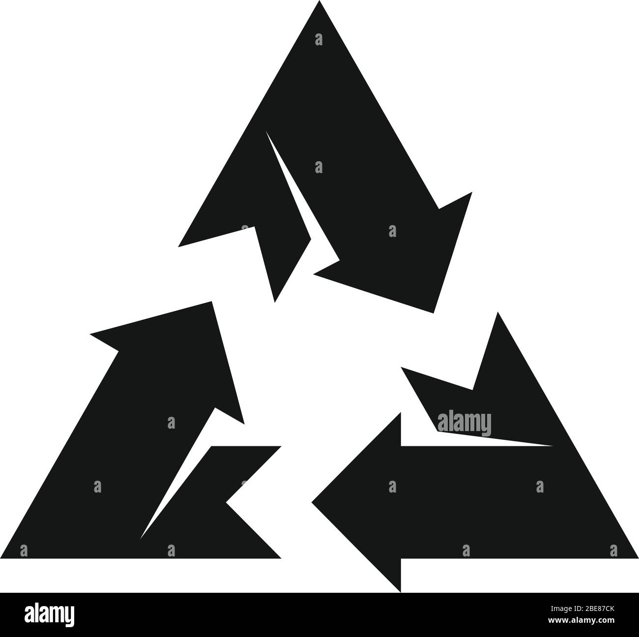 Waste recycling icon. Simple illustration of waste recycling vector ...