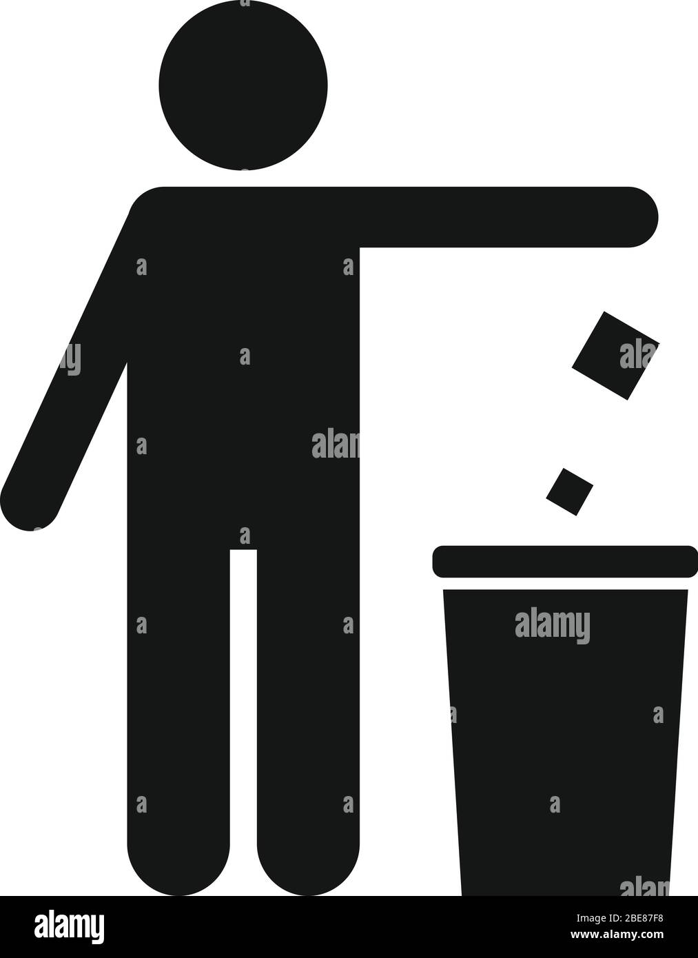 Recycling process icon. Simple illustration of recycling process vector ...
