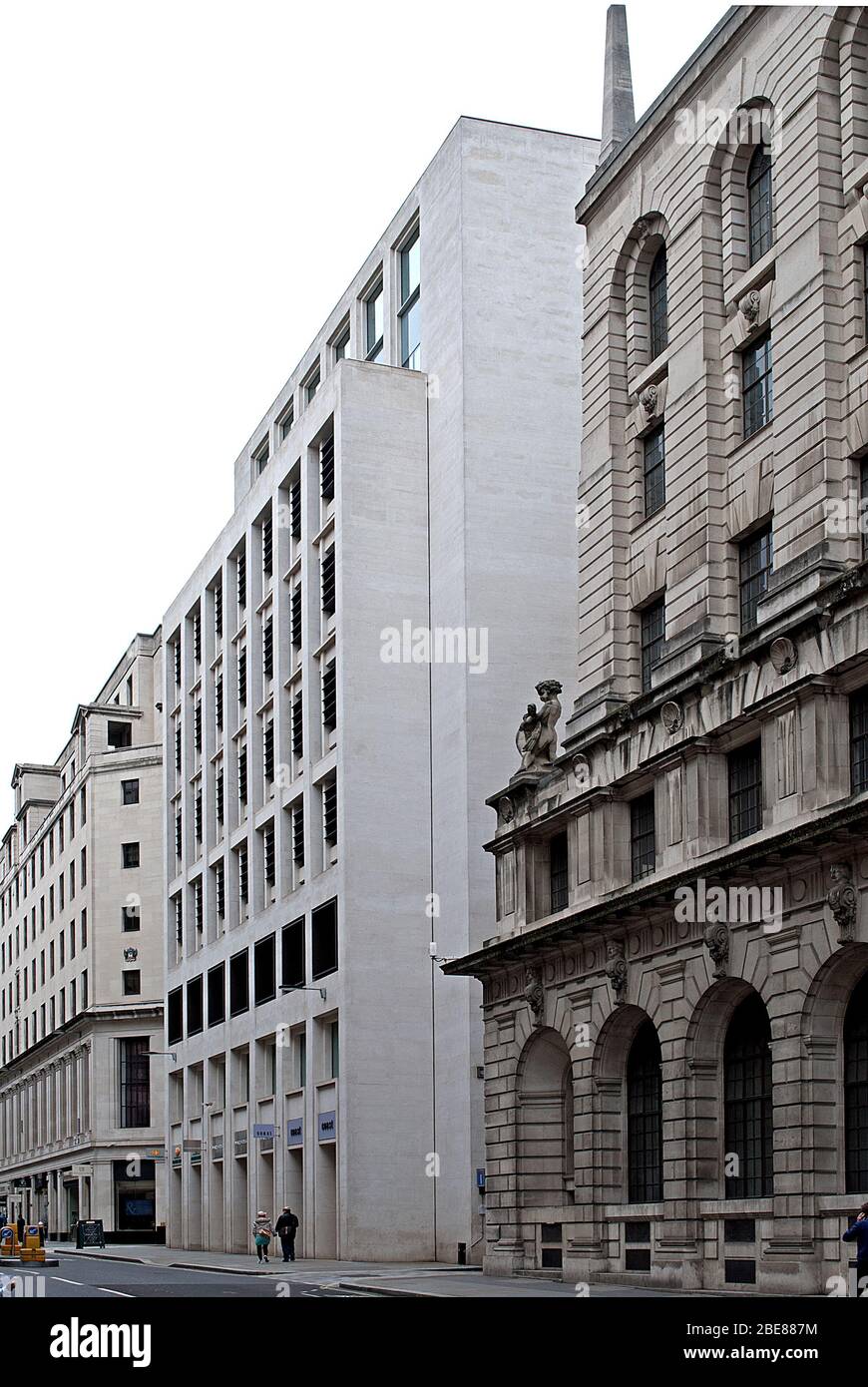 Portland Stone Cladding Geometric Facade Windows 1 Old Jewry, London ...