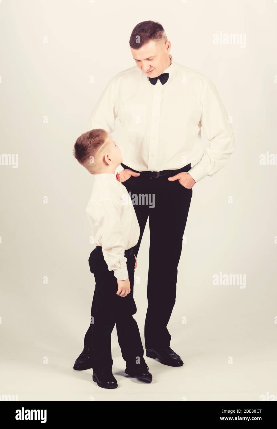 aristocrat male. happy child with father. business meeting party ...