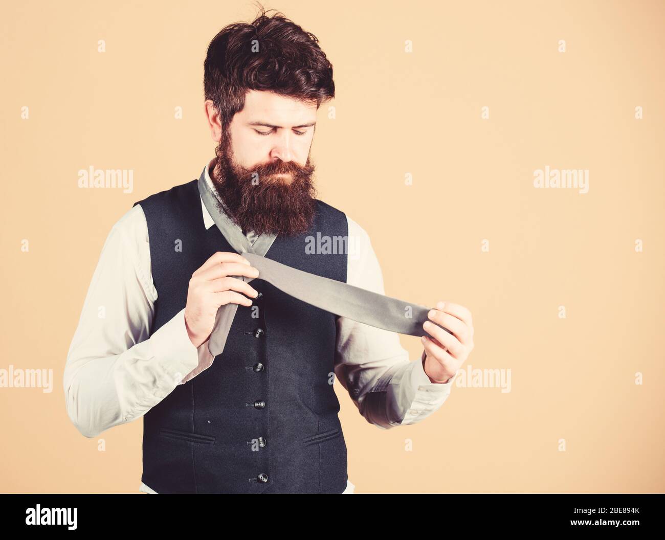 How to tie necktie. Start with your collar up and the tie around your ...