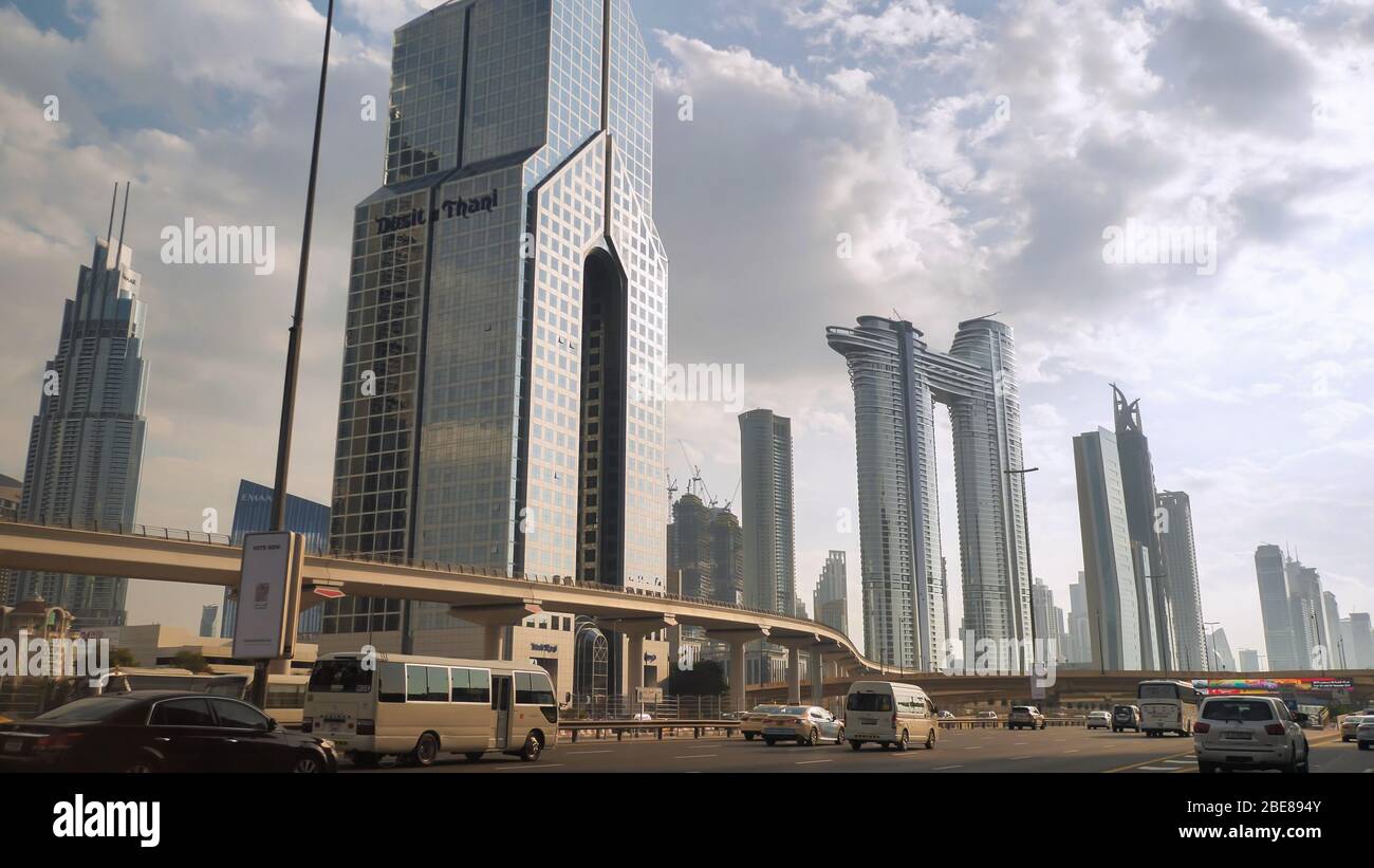 Modern road intersection in dubai hi-res stock photography and images ...