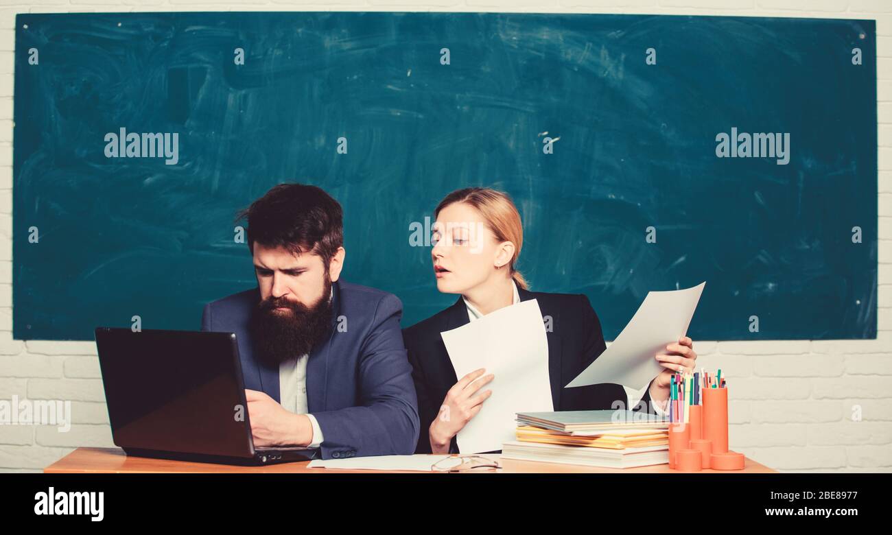 Principal school computer hi-res stock photography and images - Alamy