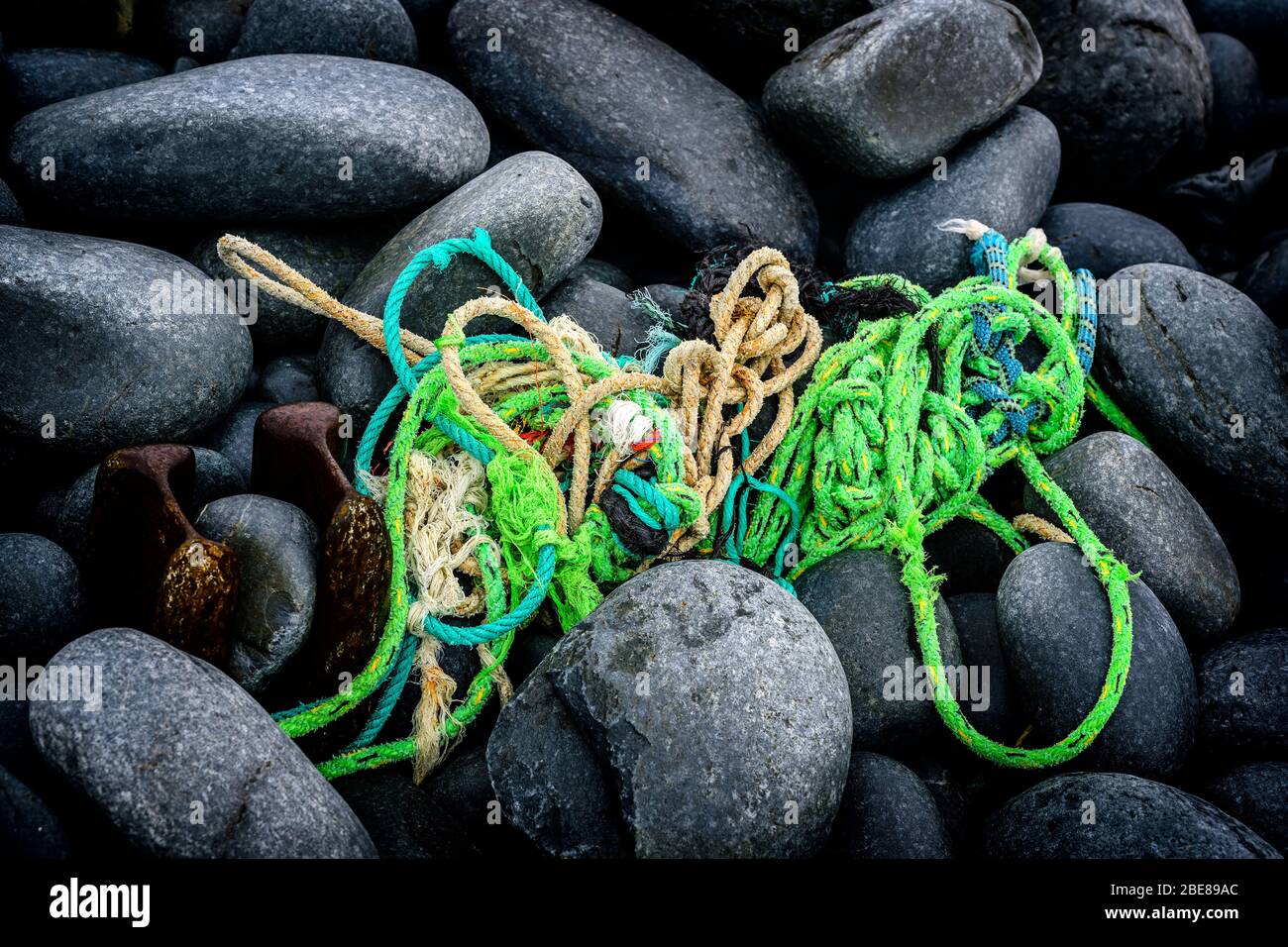 Plastic fishing gear washed up hi-res stock photography and images - Alamy