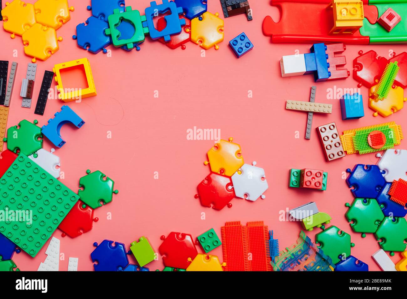 Children's developing game designer on a pink background Stock Photo ... Children's developing game designer on a pink background Stock Photo ...