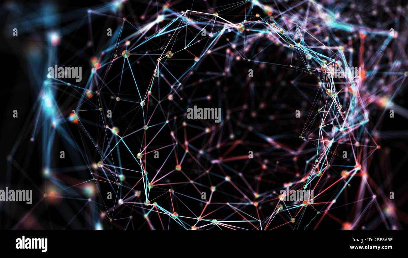 Transmission of digital information as a binary signal. Concept. 3D ...