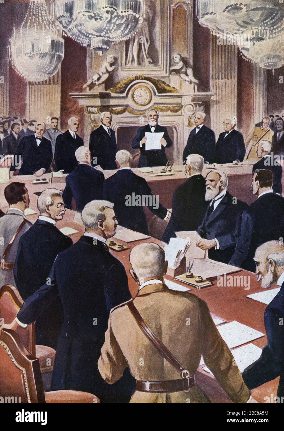 World war i peace agreement hi-res stock photography and images - Alamy