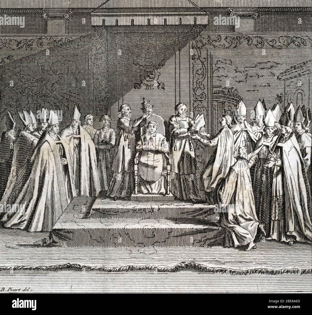 Inauguration solennelle du pontificat "Representation du couronnement ...