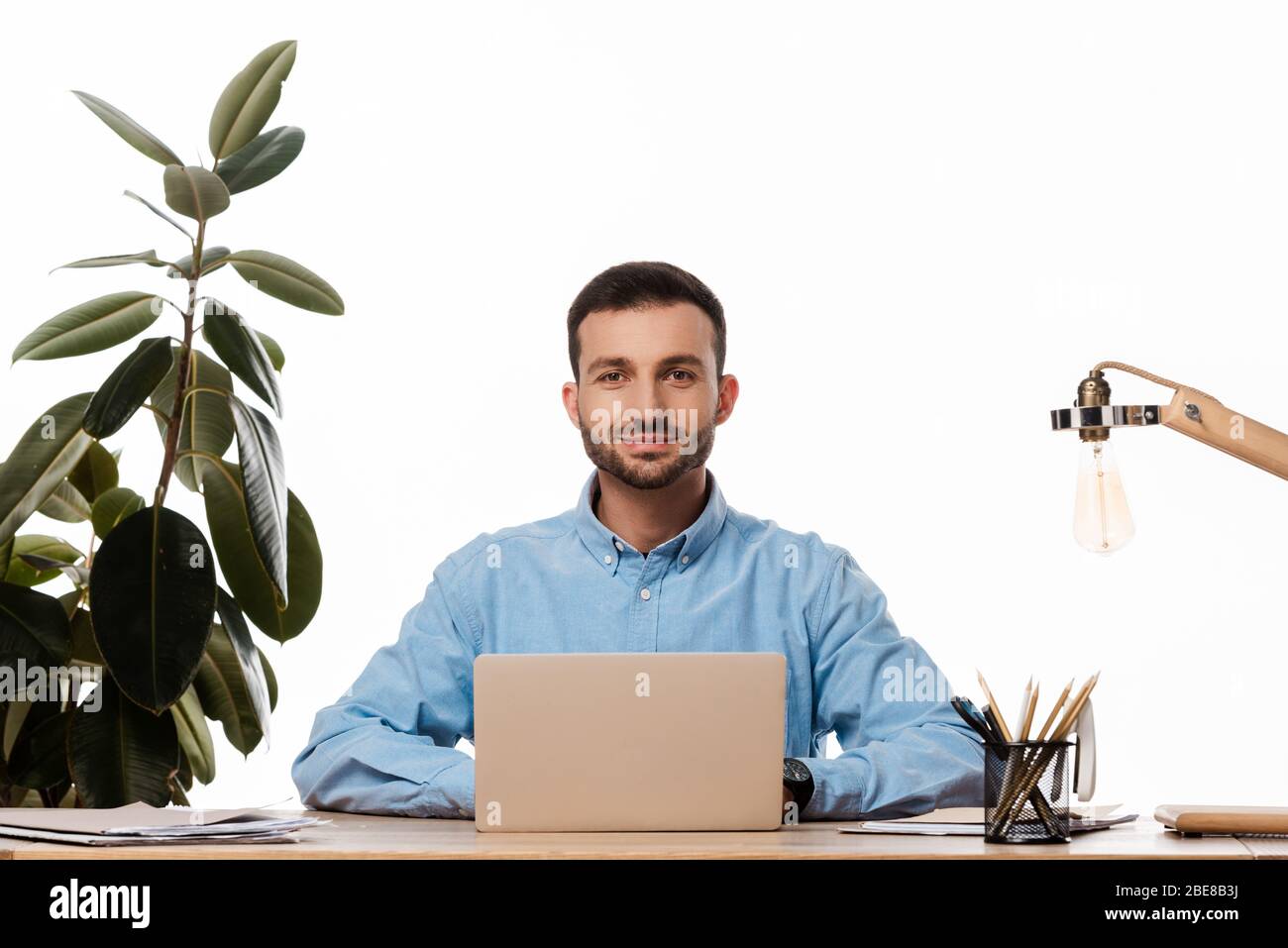Freelancer workspace laptop stationery hi-res stock photography and ...