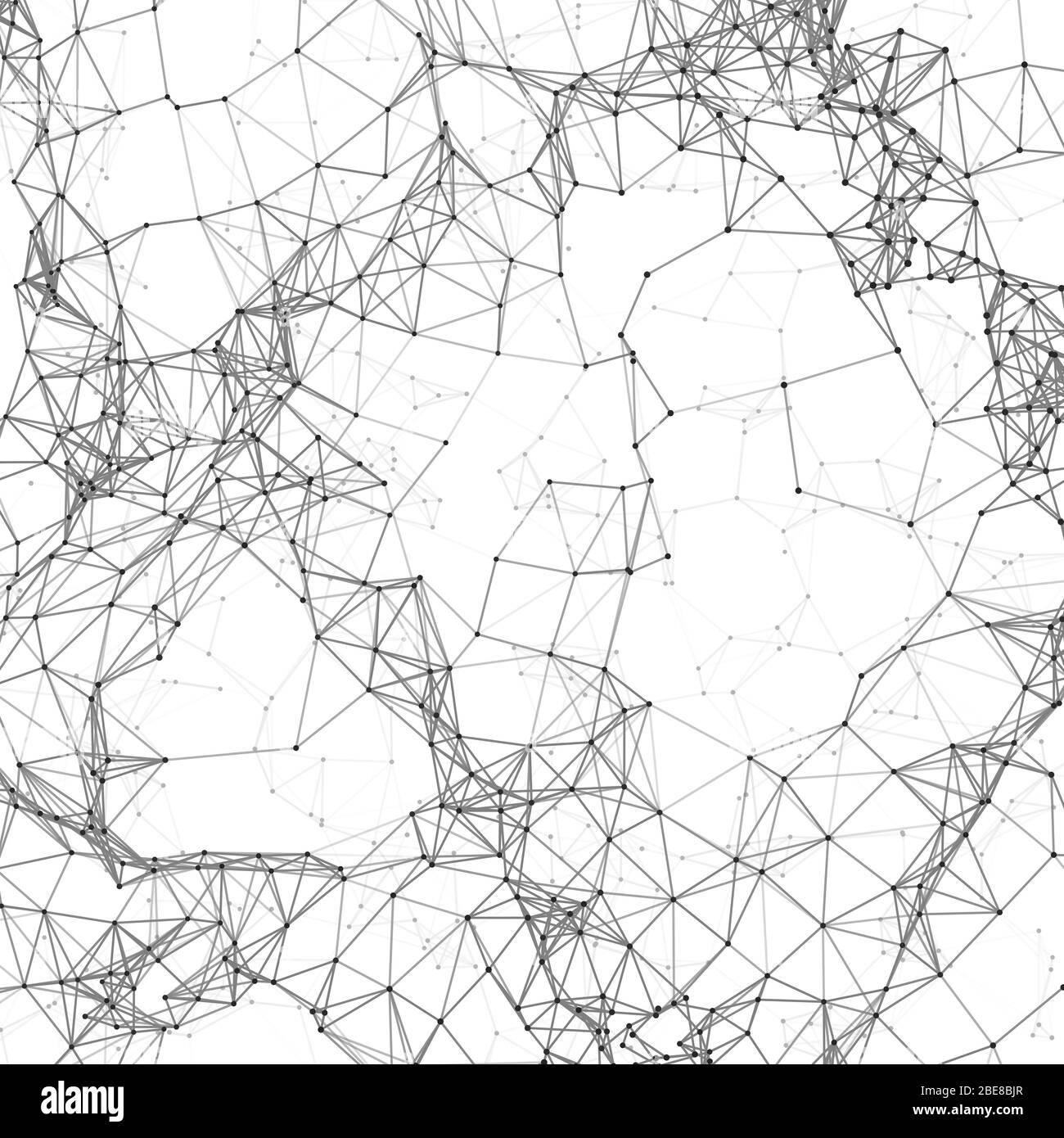 Business networking polygonal mesh background. Digital global ...