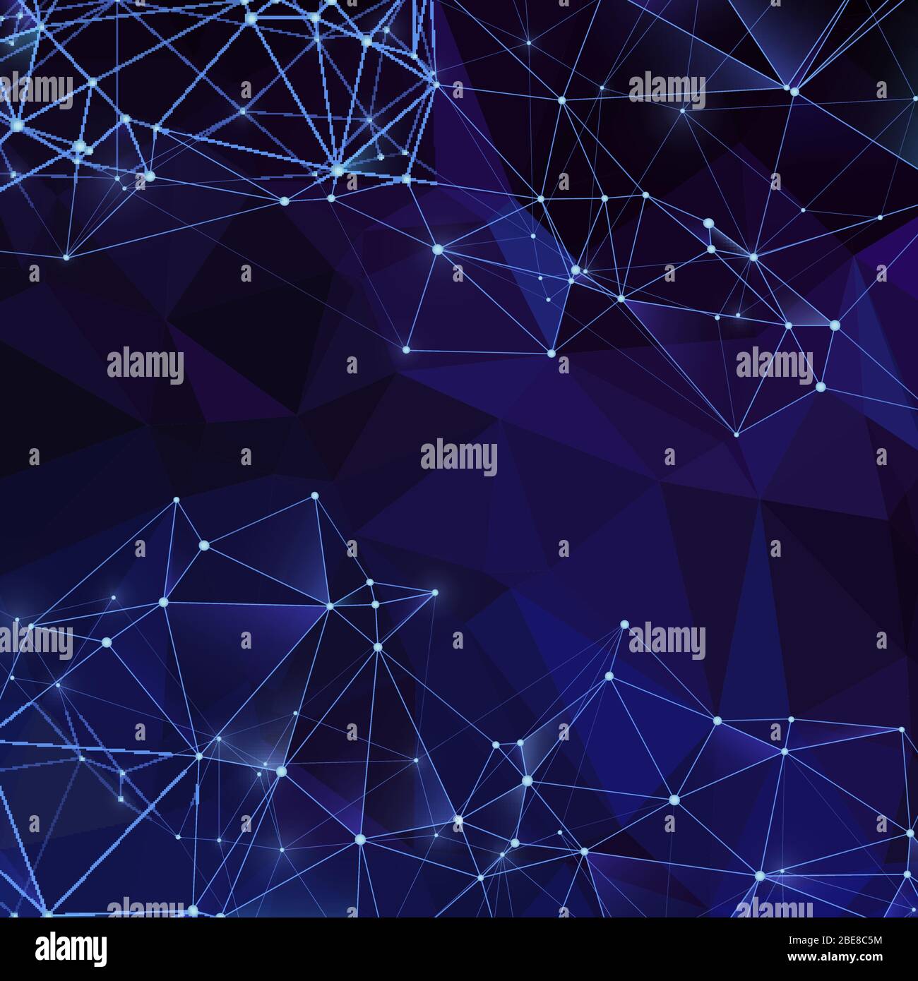 Triangular polygon abstract vector backdrop. Modern digital crystals ...