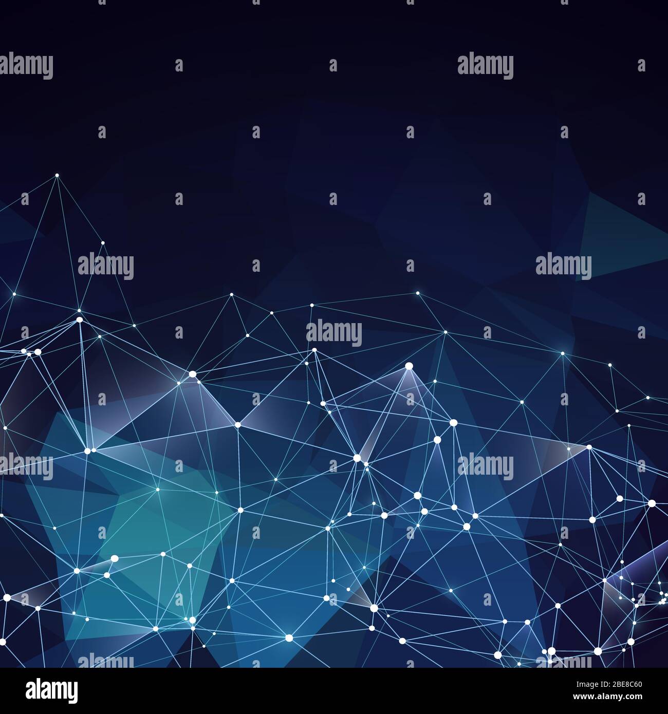 Modern abstract vector blue geometric background. Networking creative ...