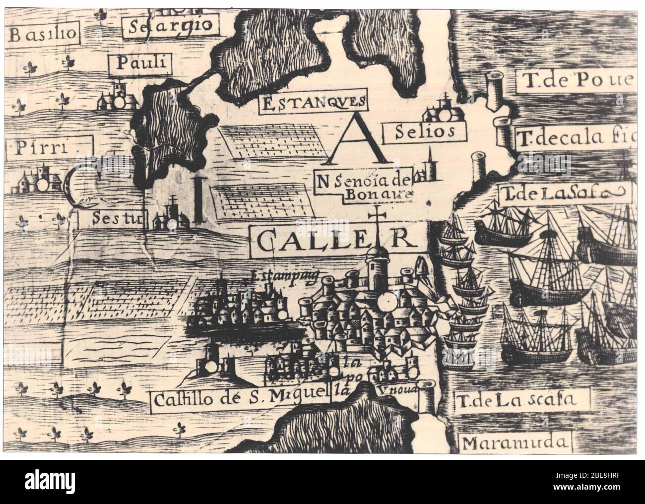 Map of english harbour Cut Out Stock Images & Pictures - Alamy