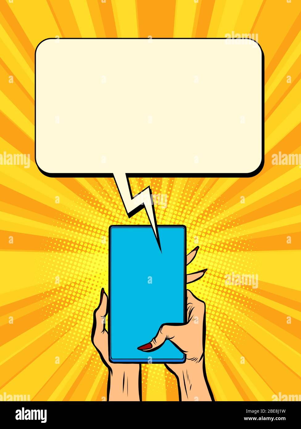 Hand mobile phone mockup Stock Vector Images - Alamy