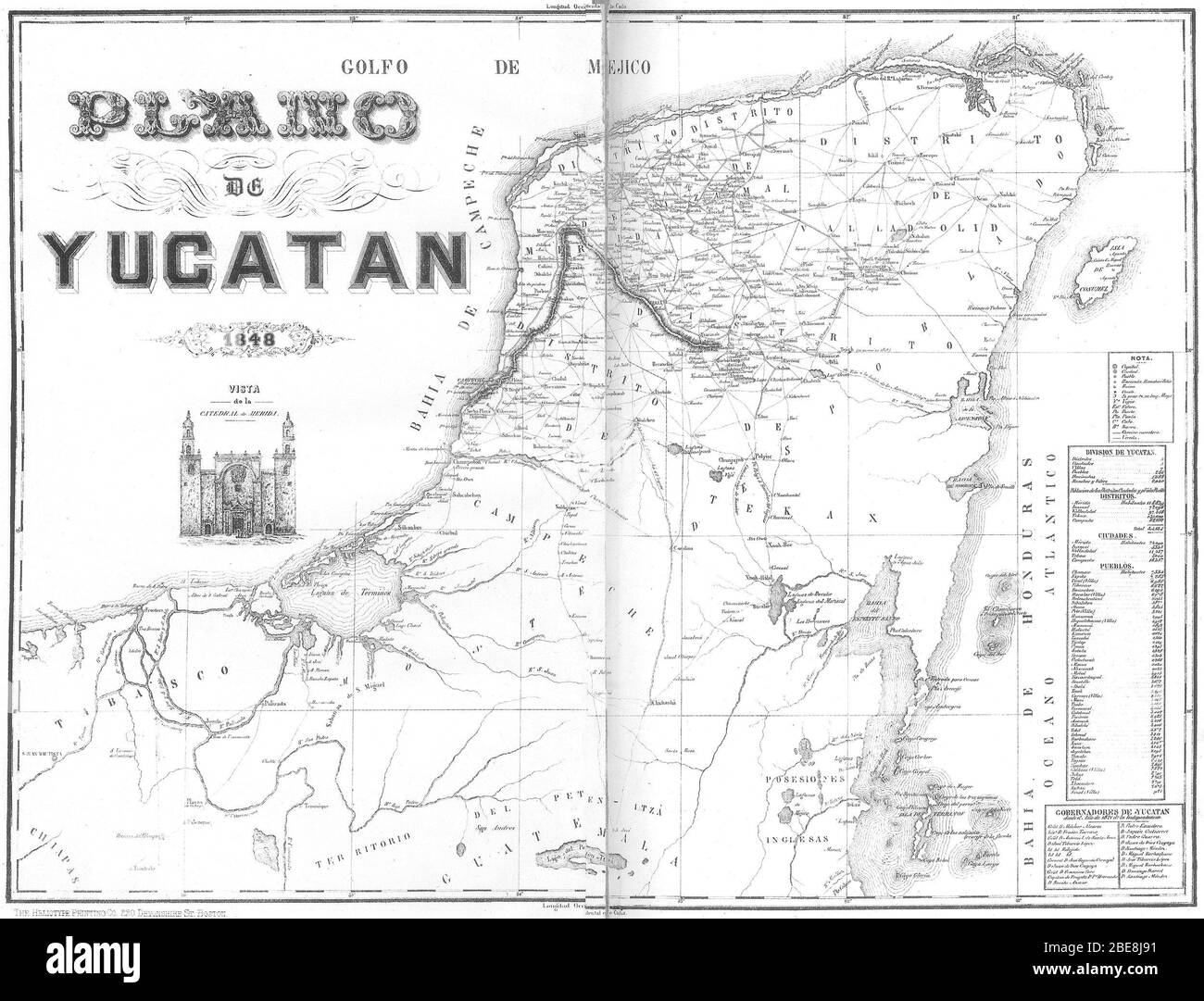 Map of yucatan hi-res stock photography and images - Alamy