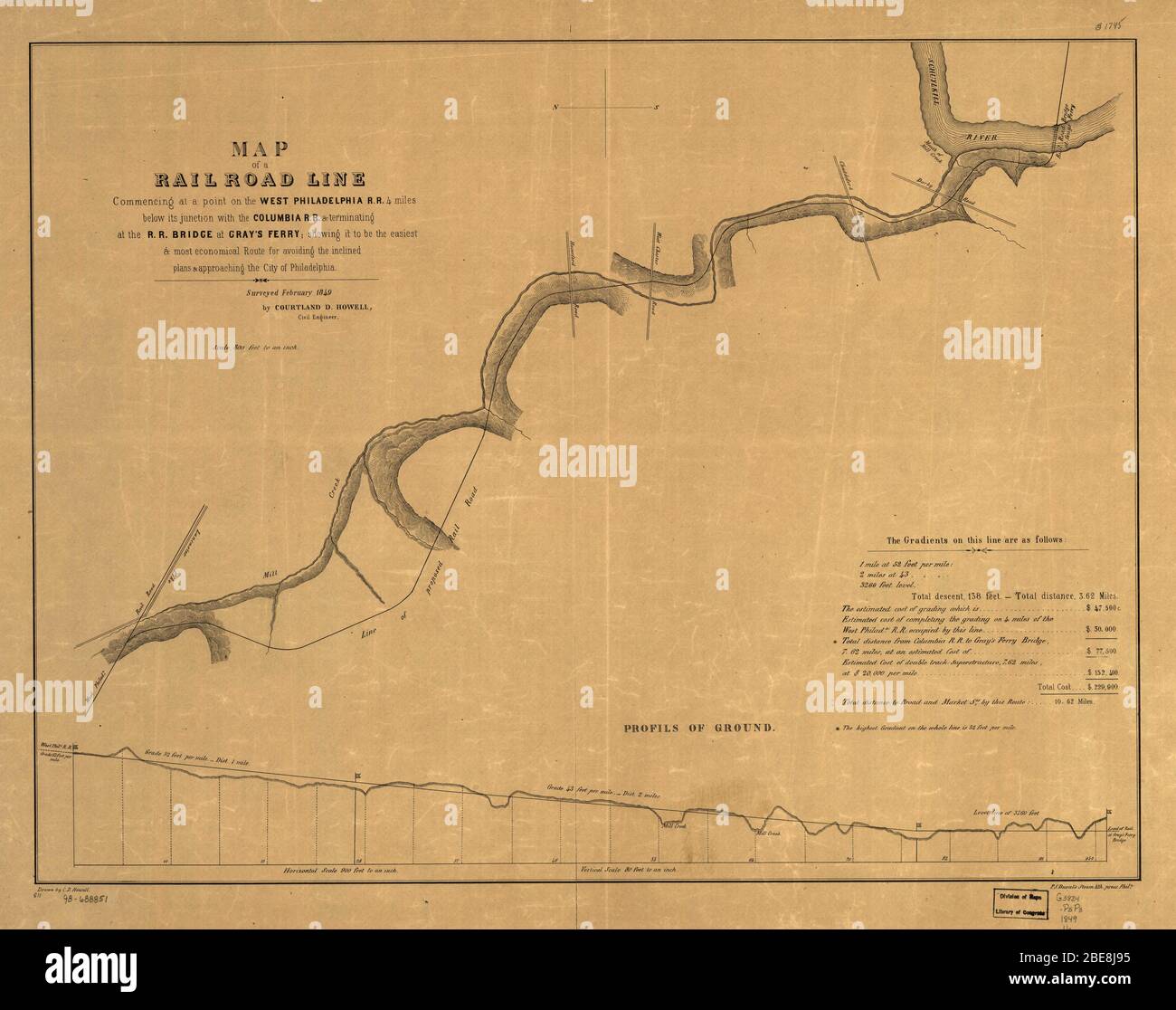 Philadelphia road map hi-res stock photography and images - Alamy