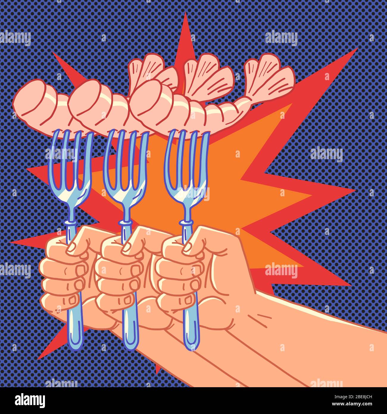 Fresh seafood background Stock Vector Images - Alamy