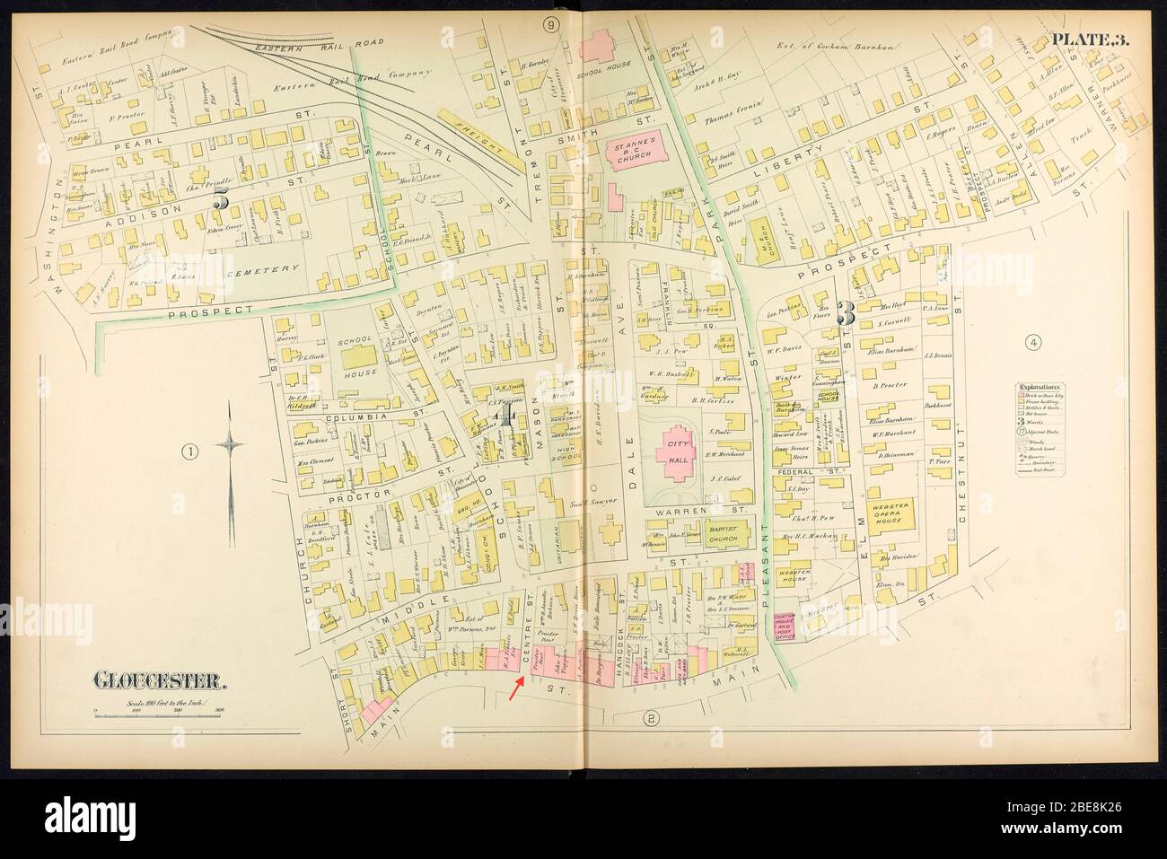 Gloucester massachusetts map hi-res stock photography and images - Alamy