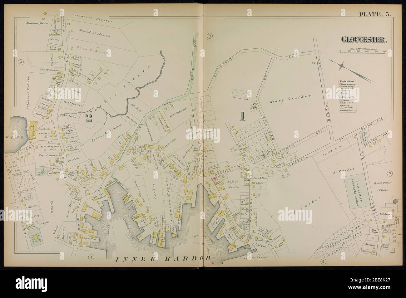 Gloucester massachusetts map hi-res stock photography and images - Alamy