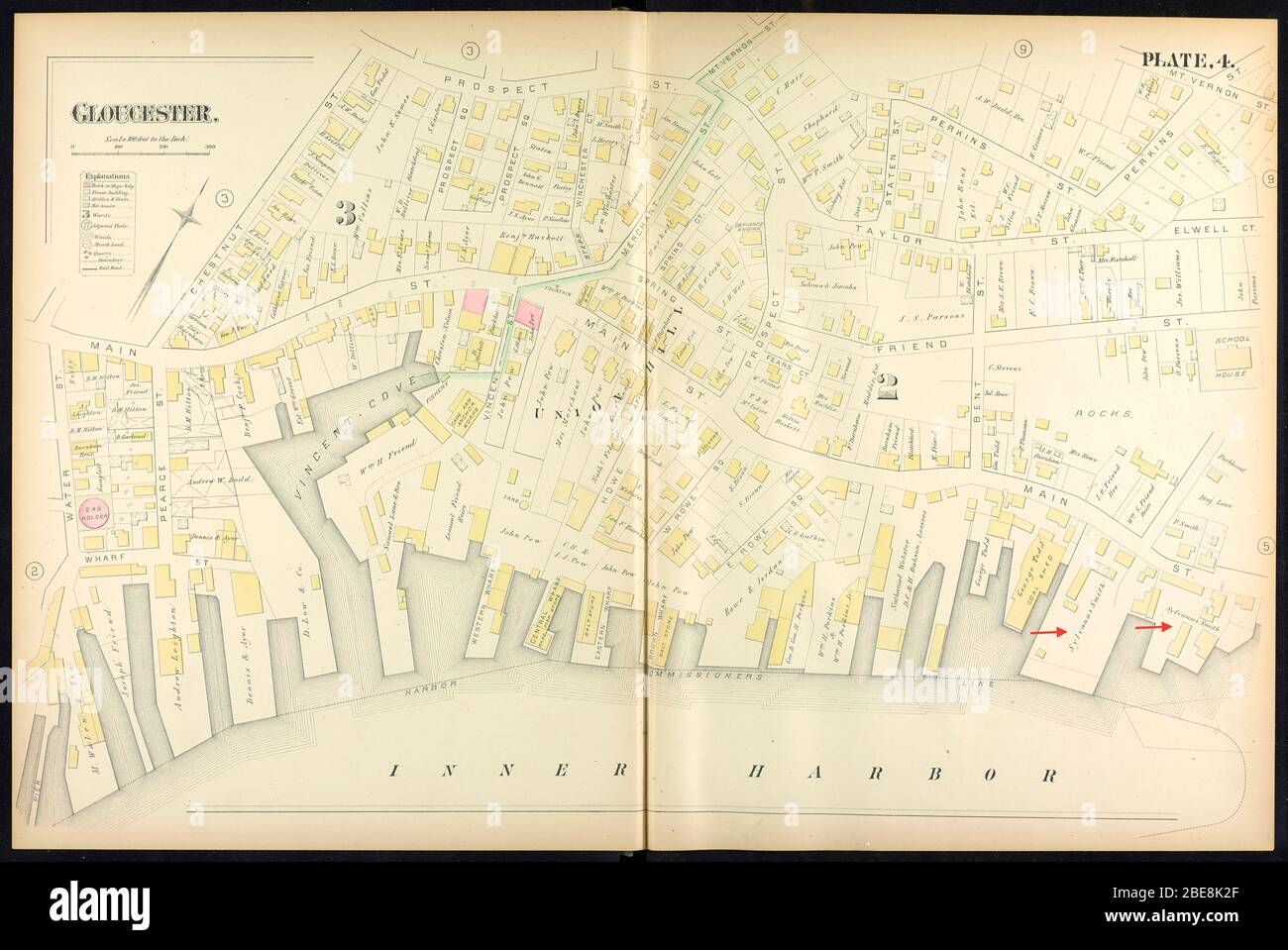 Gloucester massachusetts map hi-res stock photography and images - Alamy