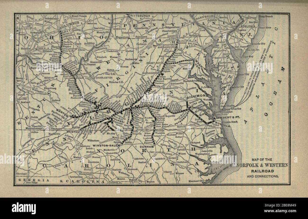 Norfolk and western railroad hi-res stock photography and images - Alamy
