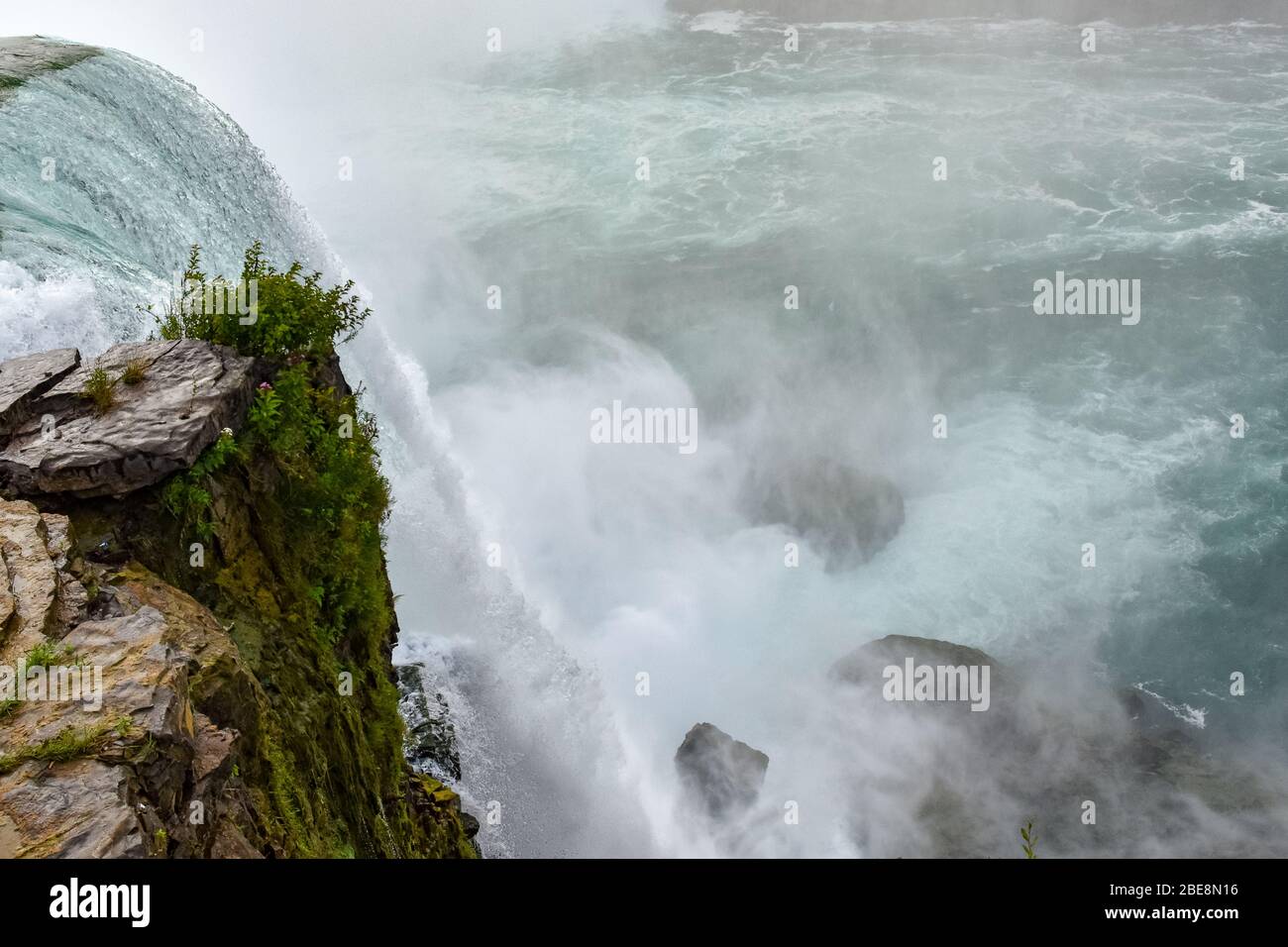 Close-up of the US waterfall side. Concept of nature. Niagara Falls ...