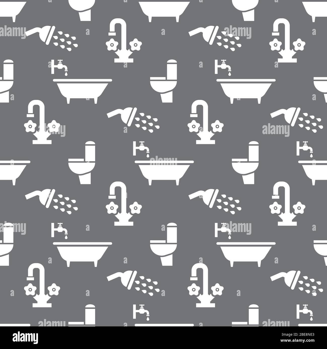 Retro wallpaper toilet Stock Vector Images - Alamy