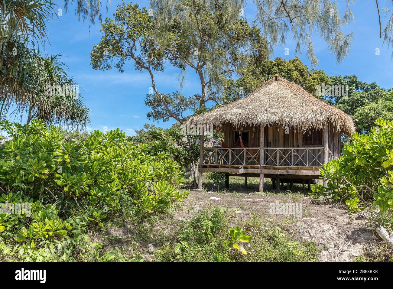 Lazy beach on the beautiful ocean shore, Koh Rong Samloem, Cambodia ...