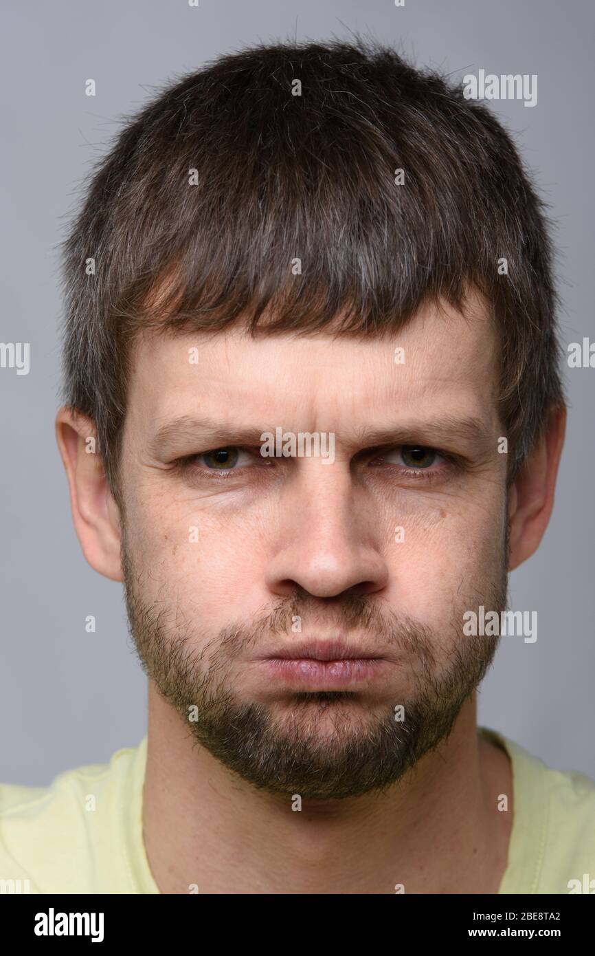 Close-up portrait of a man of European appearance Stock Photo - Alamy